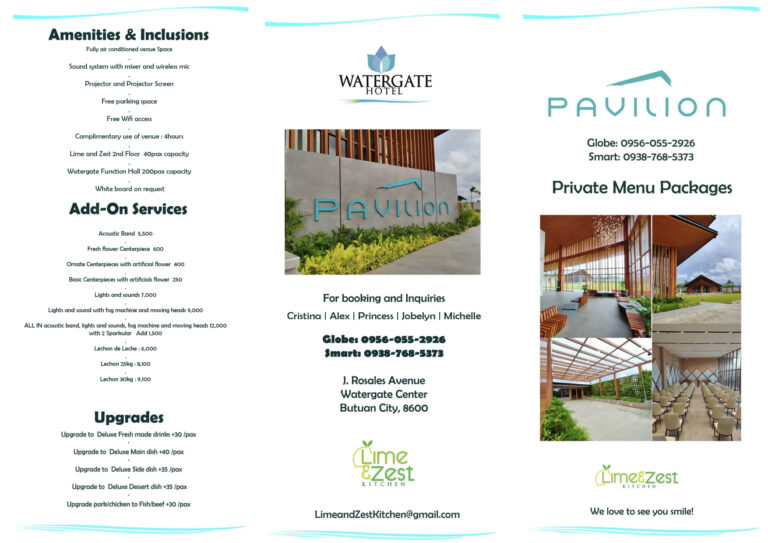 The Pavilion at the Watergate – Watergate Hotel Butuan